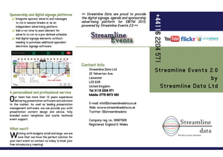 Streamline Events | PPT