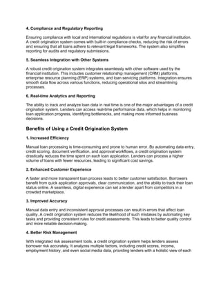 Streamline Lending with a Credit Origination System.docx