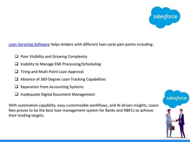 Streamline Loan Workflows With Loan Servicing Software LoansNeo | PPT
