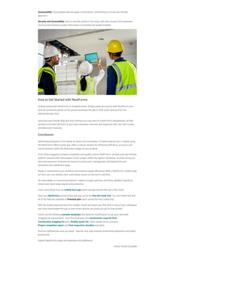 Streamline Operations with a Mobile Snag List Form | PDF
