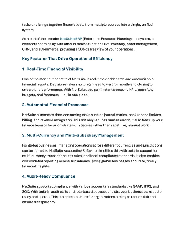 Streamline with NetSuite Accounting Software | PDF