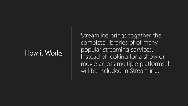 Streamline presentation | PPT