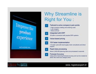 Streamline - A Supply Chain Planning Solution | PDF | Logistics | Business