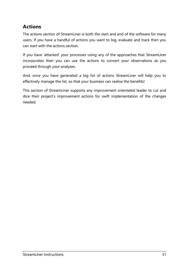 StreamLiner instructions - Learn how this continuous improvement ...