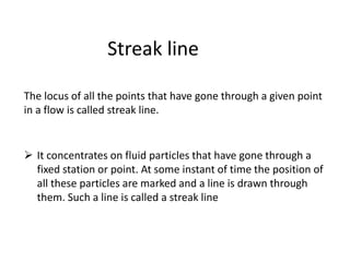 Stream lines and streak lines | PPTX
