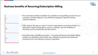 Streamline Subscription-based payments with SAP Subscription Billing ...