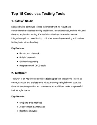 Streamline Testing With Top Codeless Testing Tools.pdf