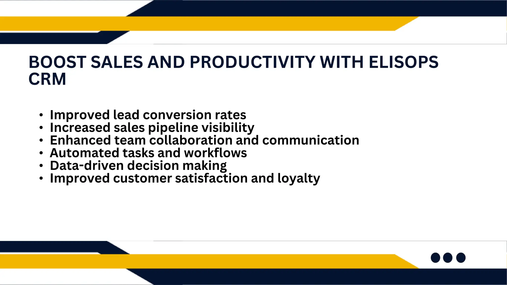 Streamline Your Business Operations with Elisops CRM | PPT