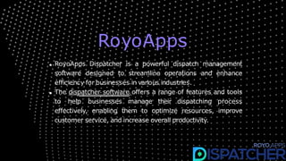Streamline Your Dispatch Management Process With Dispatcher Software | PPT