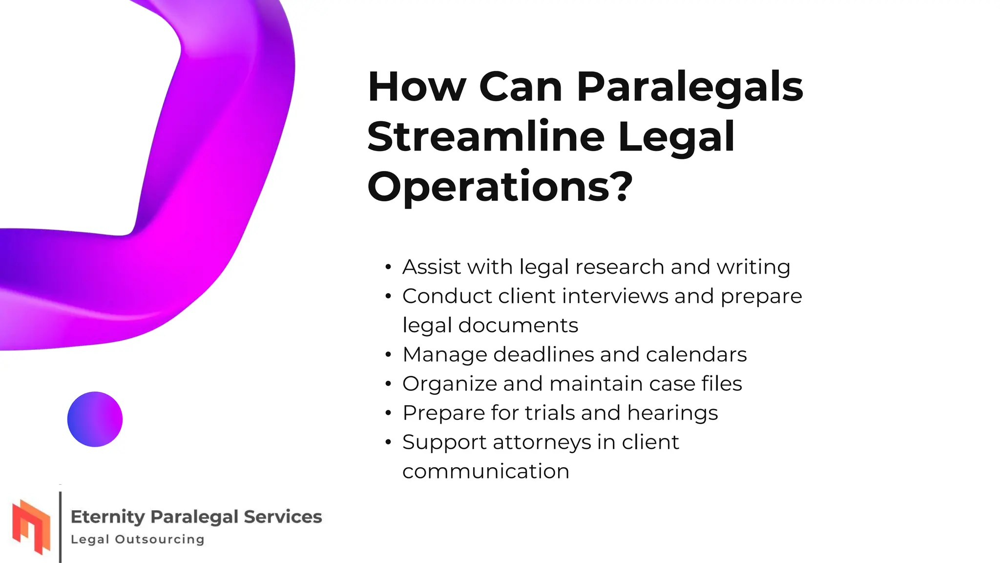 Streamline Legal Operations: A Guide to Paralegal Services | PPTX