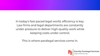 Streamline Legal Operations: A Guide to Paralegal Services | PPTX