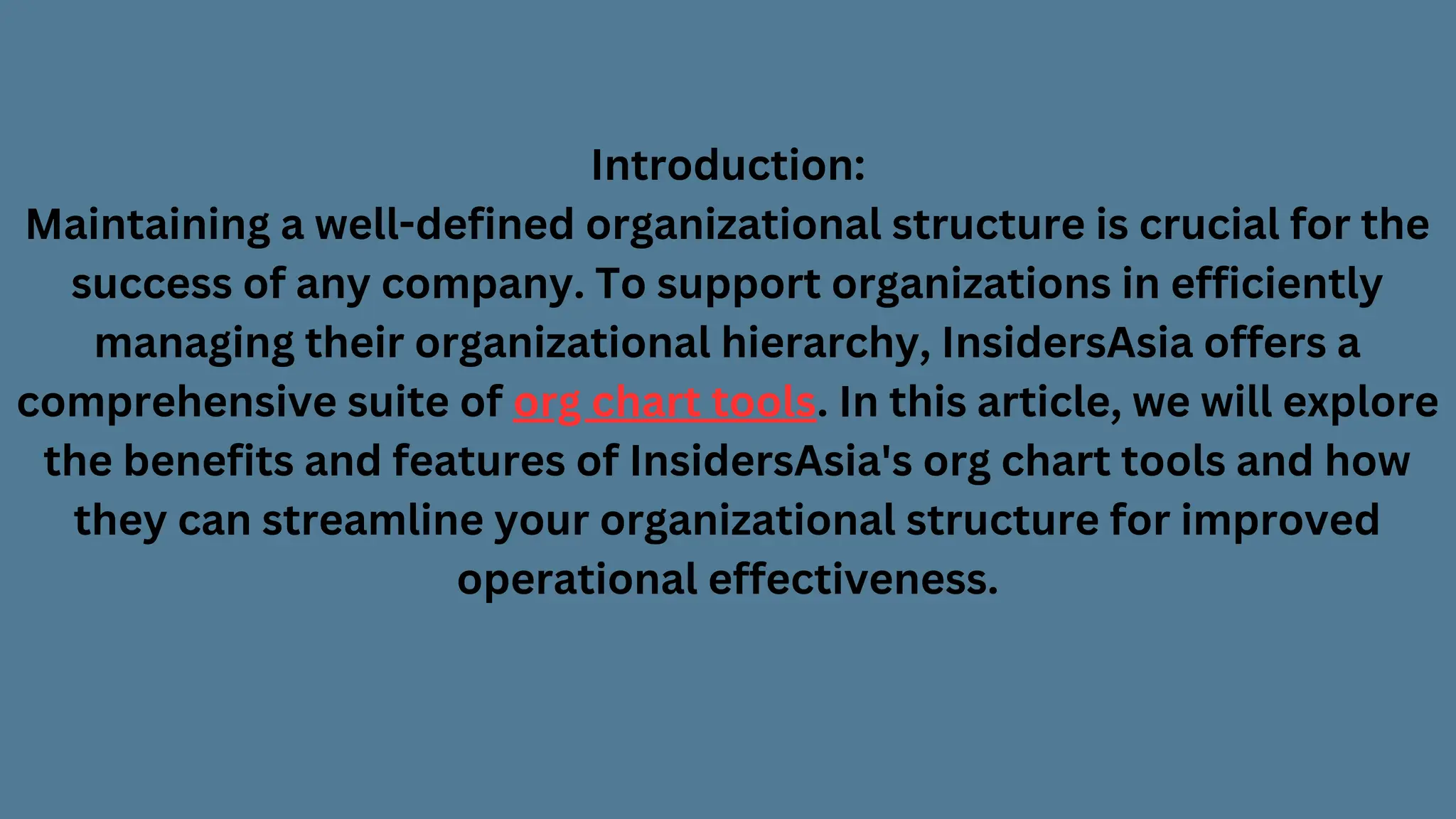 Streamline Your Organizational Structure with InsidersAsia's Org Chart ...