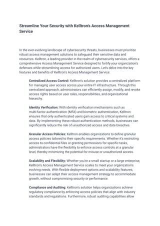 Streamline Your Security with Kelltron's Access Management Service.pdf