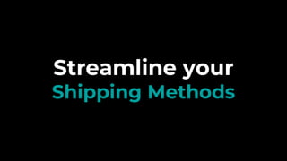 Streamline your Shipping Methods with Odoo | PPT
