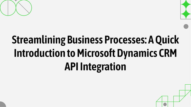 Streamlining Business Processes A Quick Introduction To Microsoft ...