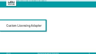 Streamlining licensing migration from 3rd party systems | PPT