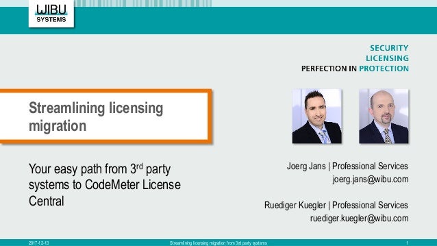 Streamlining licensing migration from 3rd party systems | PPT Streamlining licensing migration from 3rd party systems | PPT