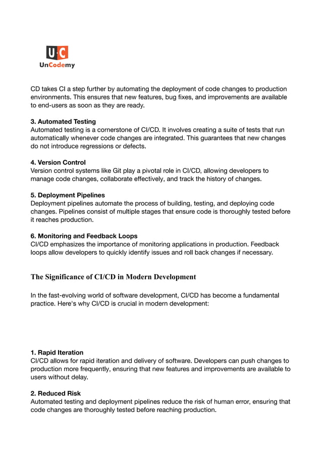 Streamlining Development with Continuous Integration/Continuous ... Streamlining Development with Continuous Integration/Continuous ...