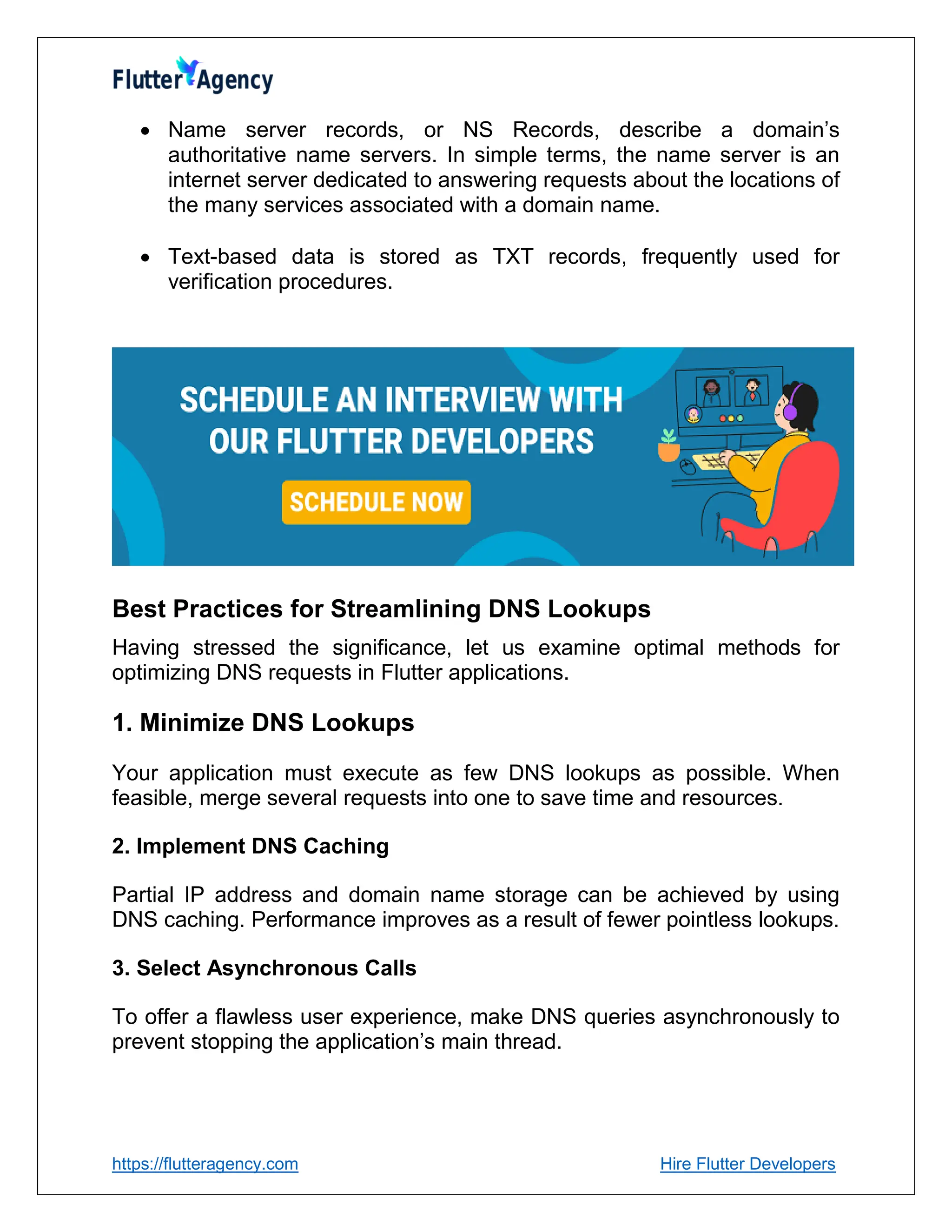 Streamlining Dns Checks In Flutter Apps Pdf Web Hosting Internet