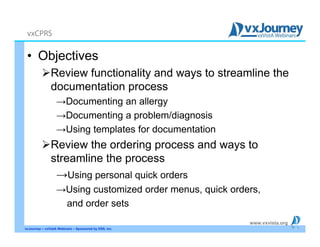 Streamlining Documentation and Ordering Process | PPT