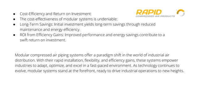 Streamlining Efficiency with Modular Compressed Air Piping Systems.pptx