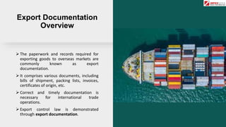 Streamlining Export Documentation with Export Documentation Software | PPTX