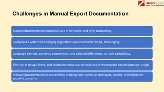 Streamlining Export Documentation with Export Documentation Software | PPTX