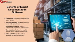 Streamlining Export Documentation with Export Documentation Software | PPTX
