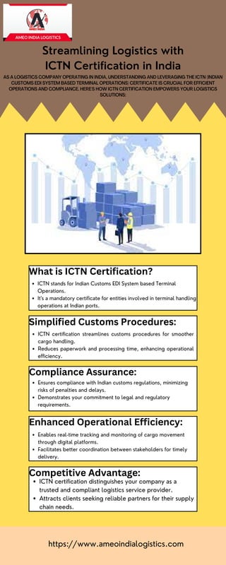 Streamlining Logistics with ICTN Certification in India.pdf