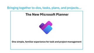 Streamlining Project Management in Microsoft Project, Planner, and ...