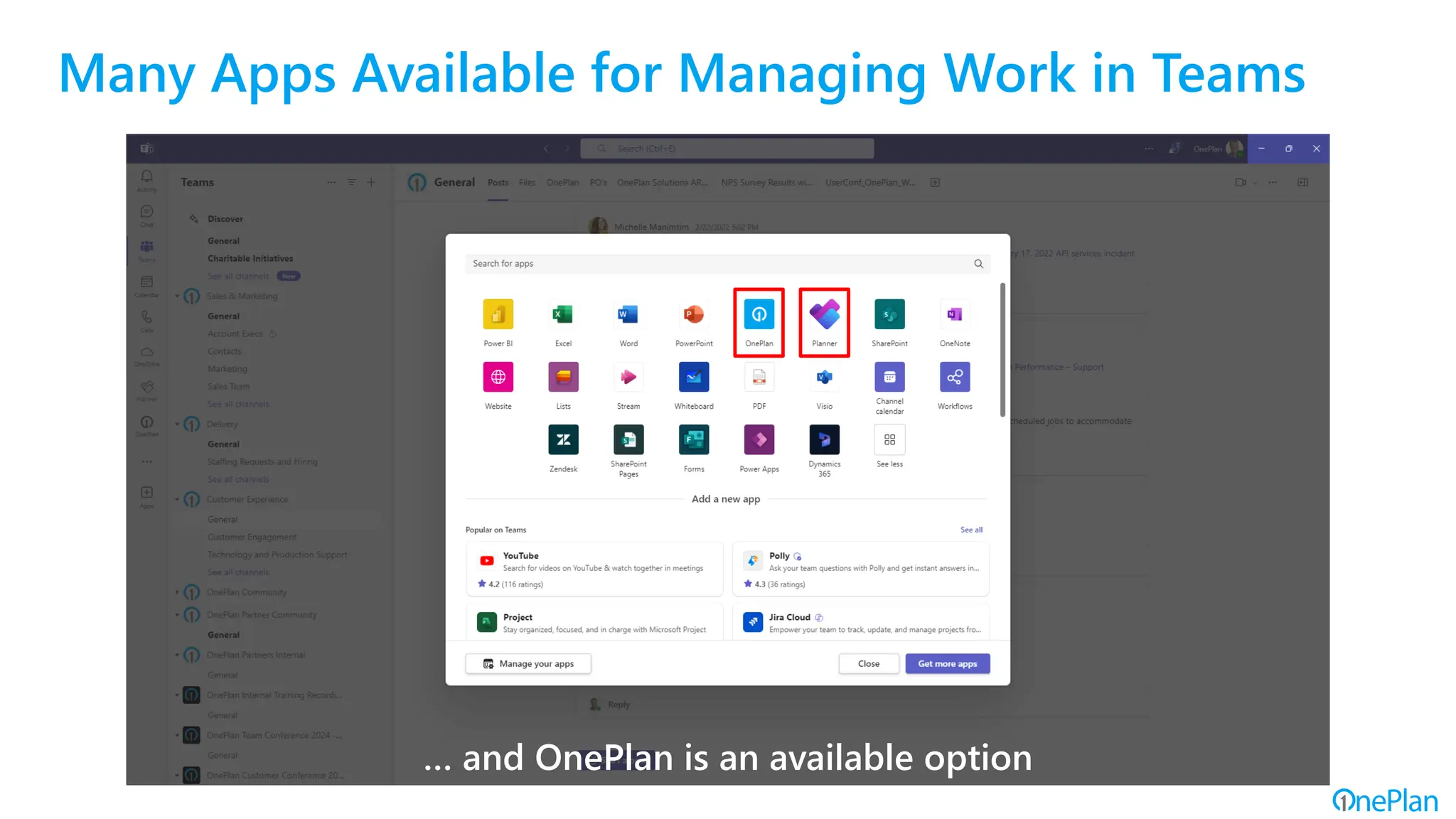 Streamlining Project Management in Microsoft Teams with AI and OnePlan | PPT