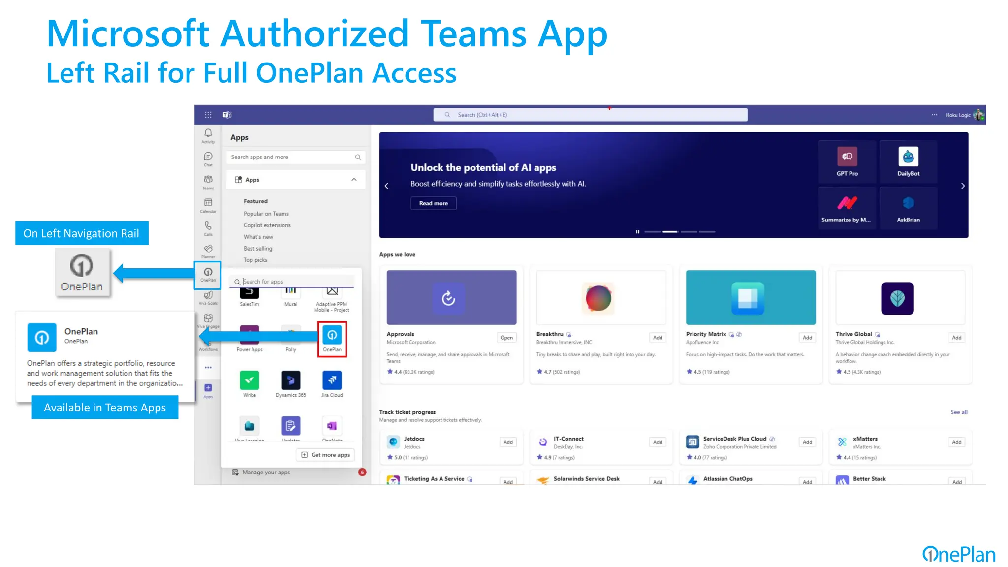 Streamlining Project Management in Microsoft Teams with AI and OnePlan | PDF