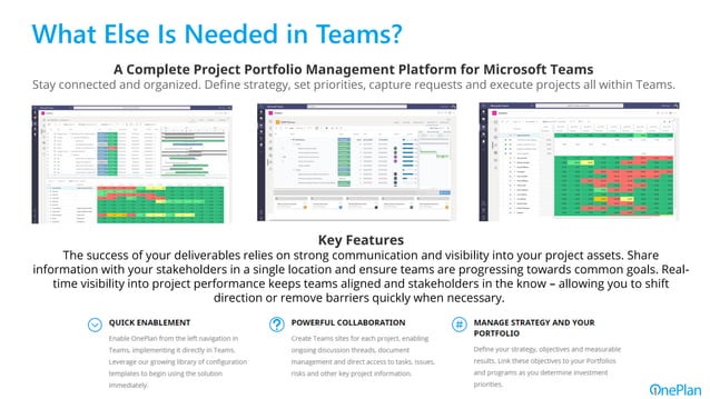 Streamlining Project Management in Microsoft Teams with AI and OnePlan | PPT