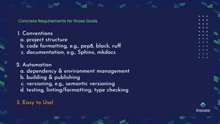 Streamlining Python Development: A Guide to a Modern Project Setup | PDF