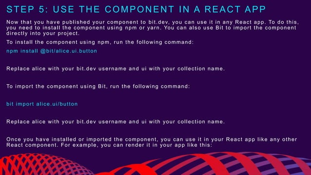 Streamlining React Component Development and Sharing with bit.pptx