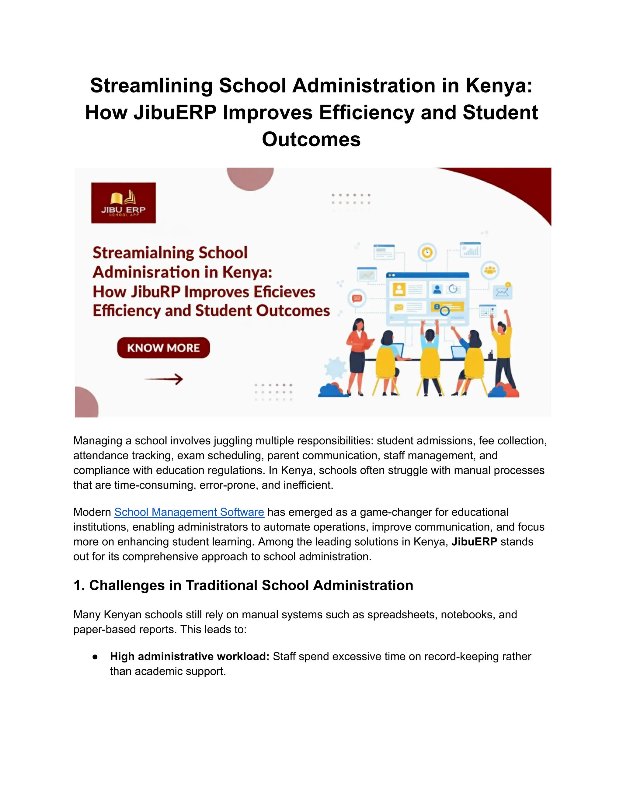 Streamlining School Administration in Kenya_ How JibuERP Improves Efficiency and Student ...