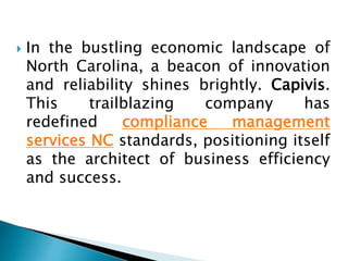 Streamlining Success: Capivis’s Pioneering Compliance Management ...