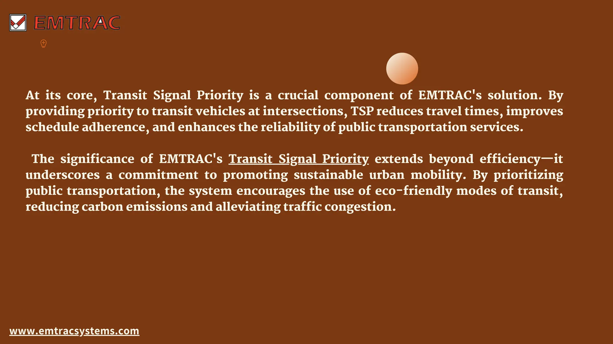 Streamlining Urban Transit The Emtrac Transit Signal Priority System Pdf