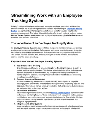 Streamlining Work with an Employee Tracking System.pdf | Free Download