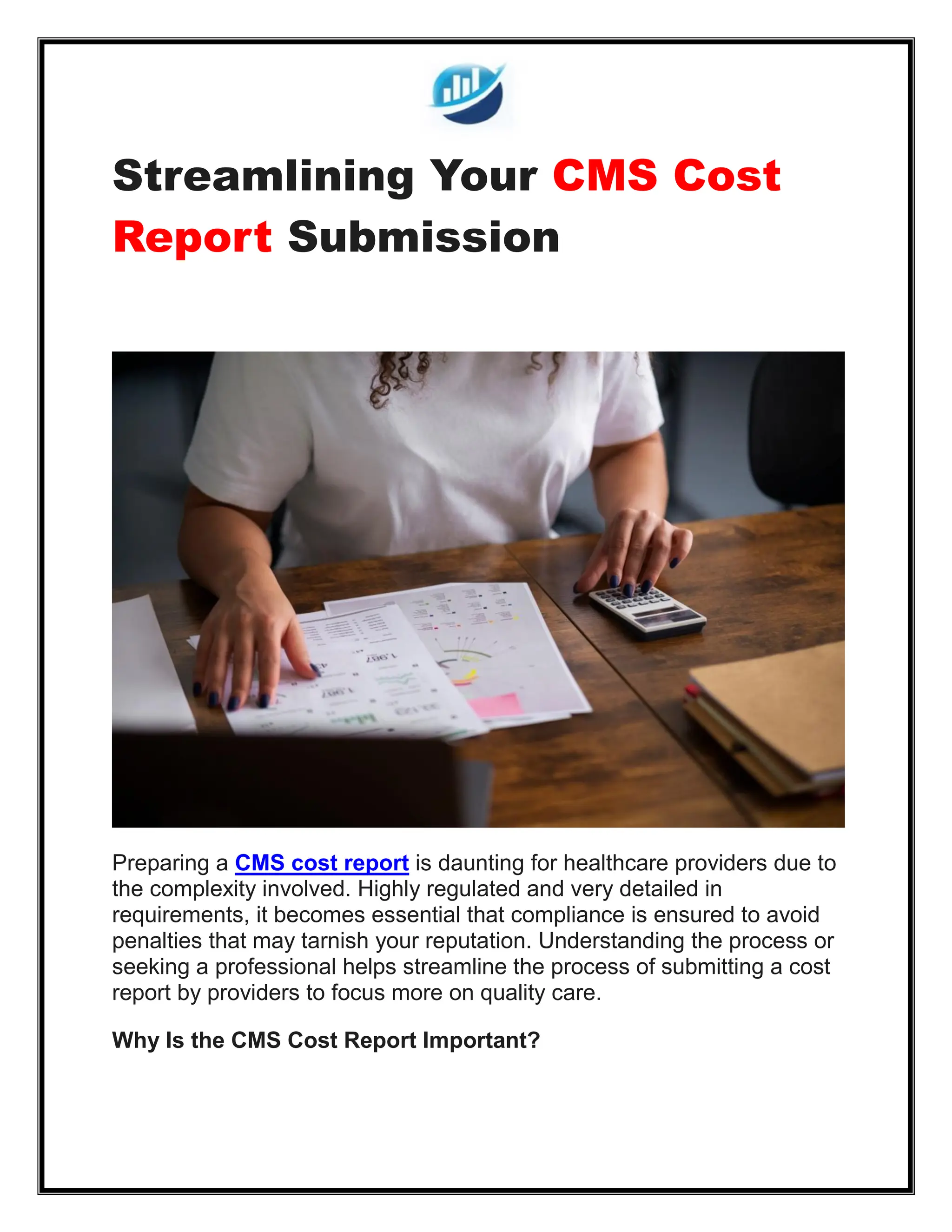 Streamlining Your CMS Cost Report Submission | PDF