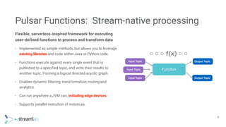 Streamlio and IoT analytics with Apache Pulsar | PPT