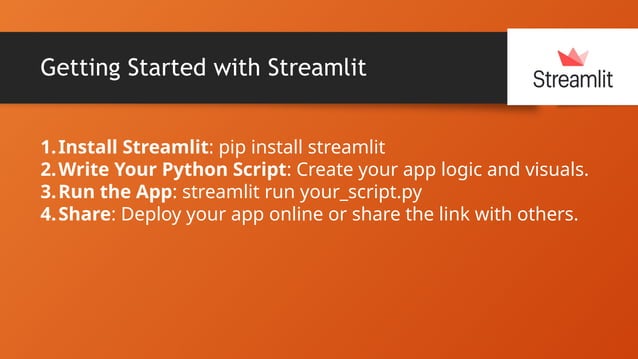 Streamlit Tutorials for Beginners - AccentFuture | PPTX