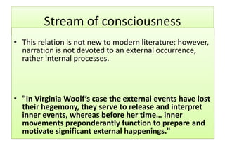 Stream of consciousness | PPTX
