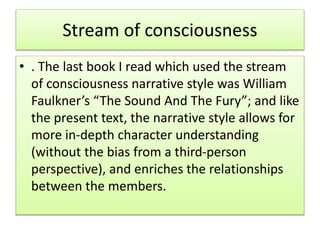 Stream of consciousness | PPTX
