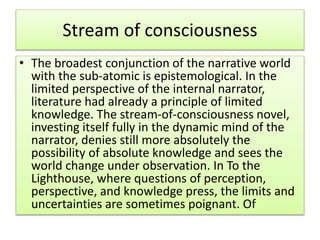 Stream of consciousness | PPTX