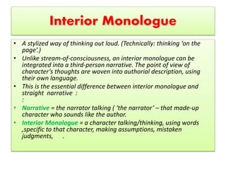 Stream of consciousness | PPTX