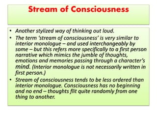 Stream of consciousness | PPTX