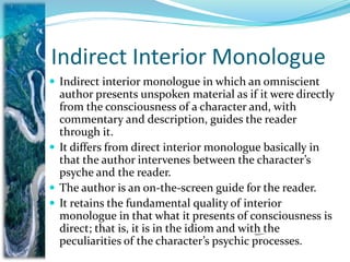 Stream of consciousness | PPTX