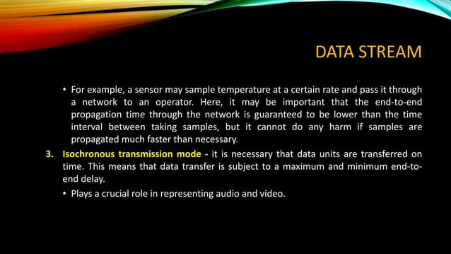 Stream oriented communication | PPT