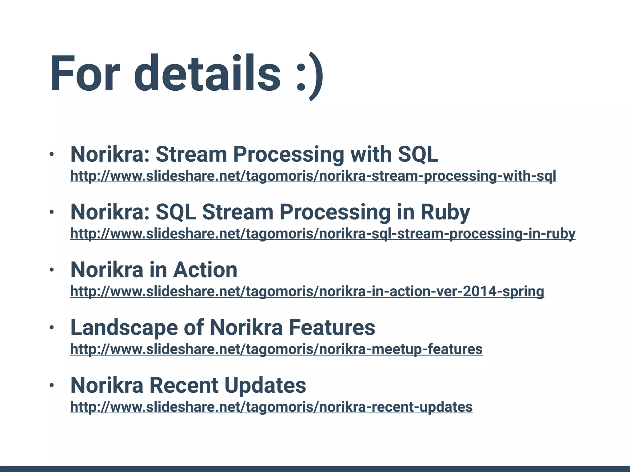 How to Make Norikra Perfect | PDF